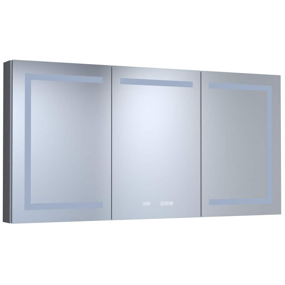 TCYO 60 in. W x 30 in. H Rectangular Aluminum Alloy Medicine Cabinet ...