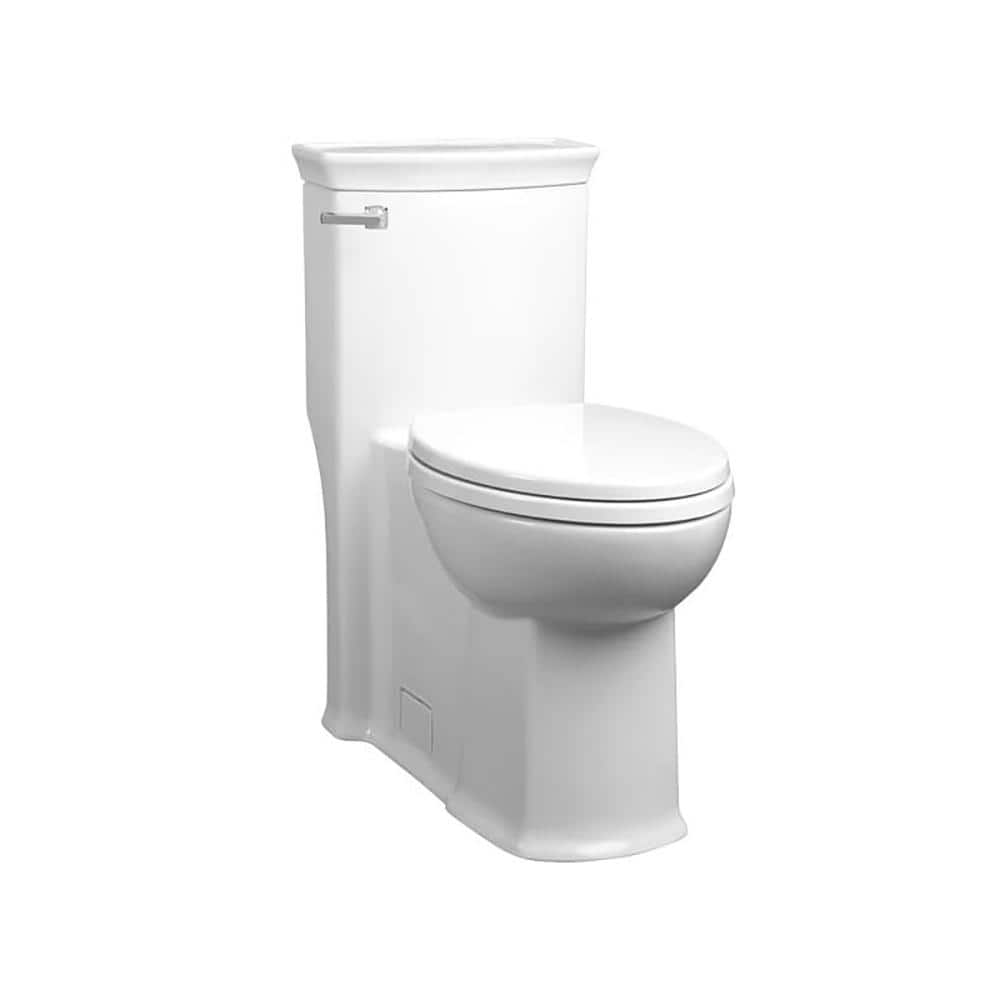 DXV Wyatt 1-Piece 1.28 GPF Single Flush Elongated Toilet in Canvas White D22005C101.415 - The ...