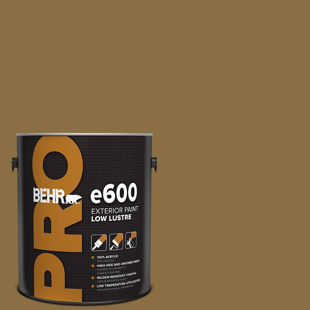 BEHR PRO 1 gal. #330F-7 Nutty Brown Low Luster Exterior Paint PR62301 ...