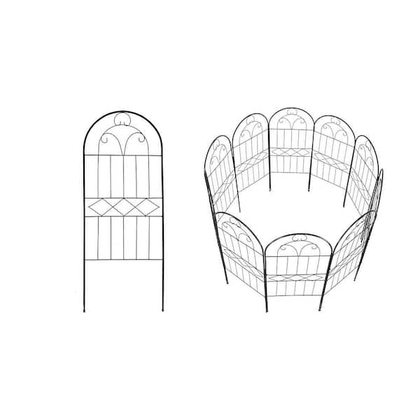 Justincity 3 in. Rustproof Metal Wire Decorative Garden Fence 10 Pack ...