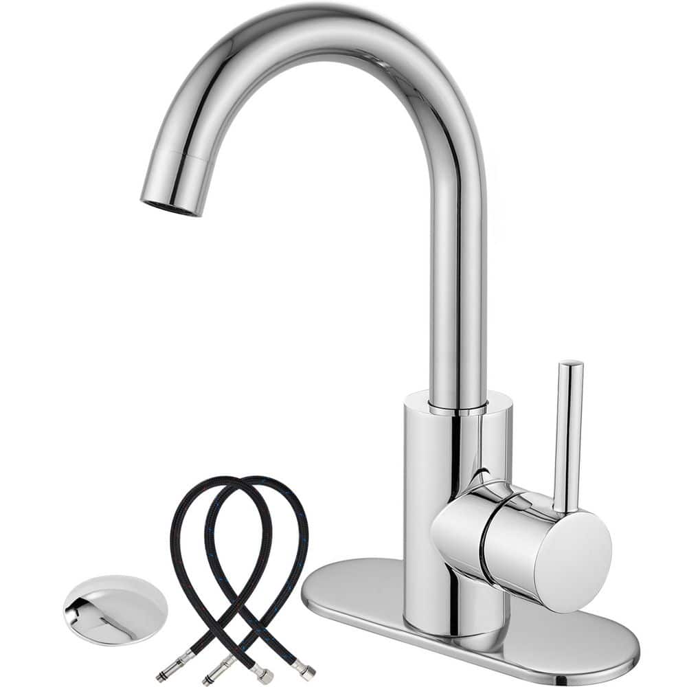 Single Handle Bar Faucet Deckplate Included in Polish Chrome GHJK-BVC2 ...