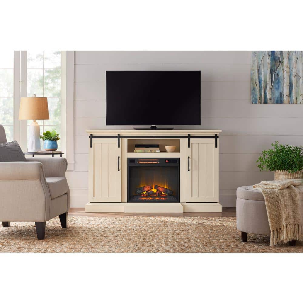 Home Decorators Collection 60 in. Freestanding Infrared Media Electric ...
