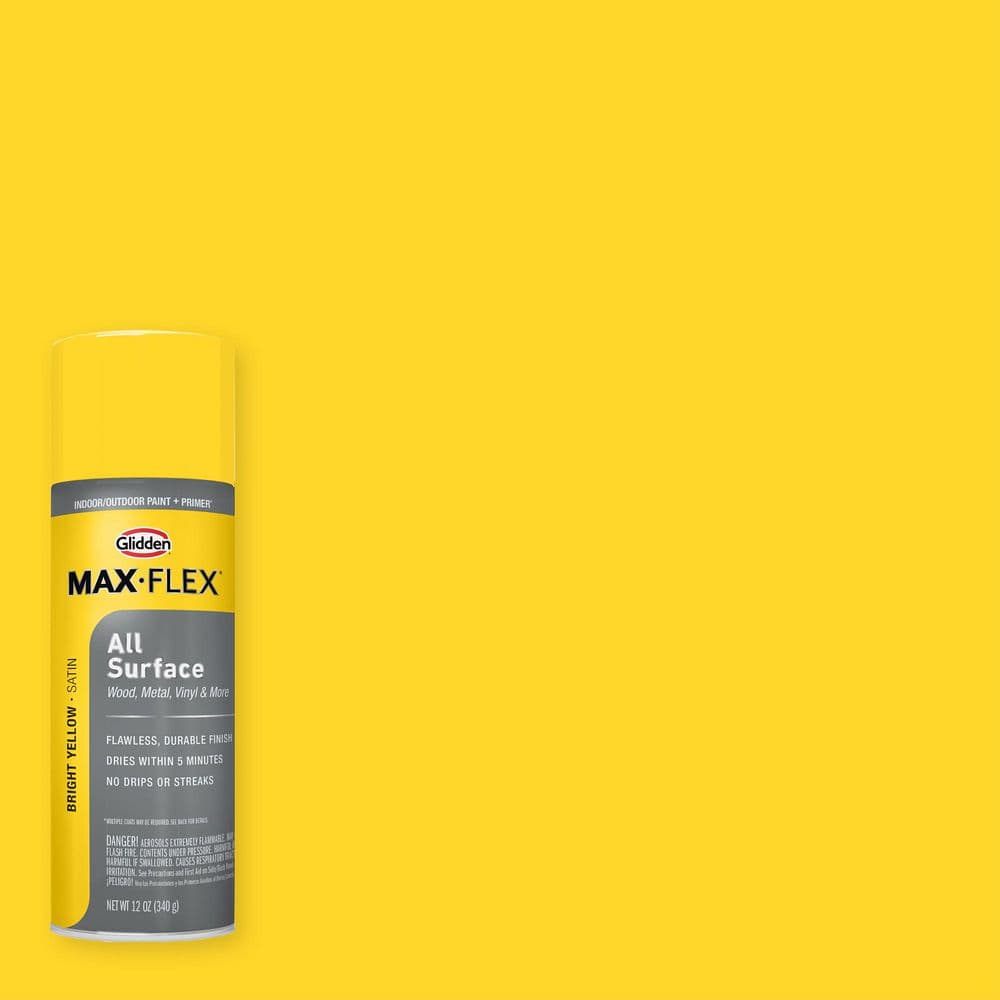Reviews for GLIDDEN MAX FLEX 12 oz. Satin Bright Yellow Interior ...