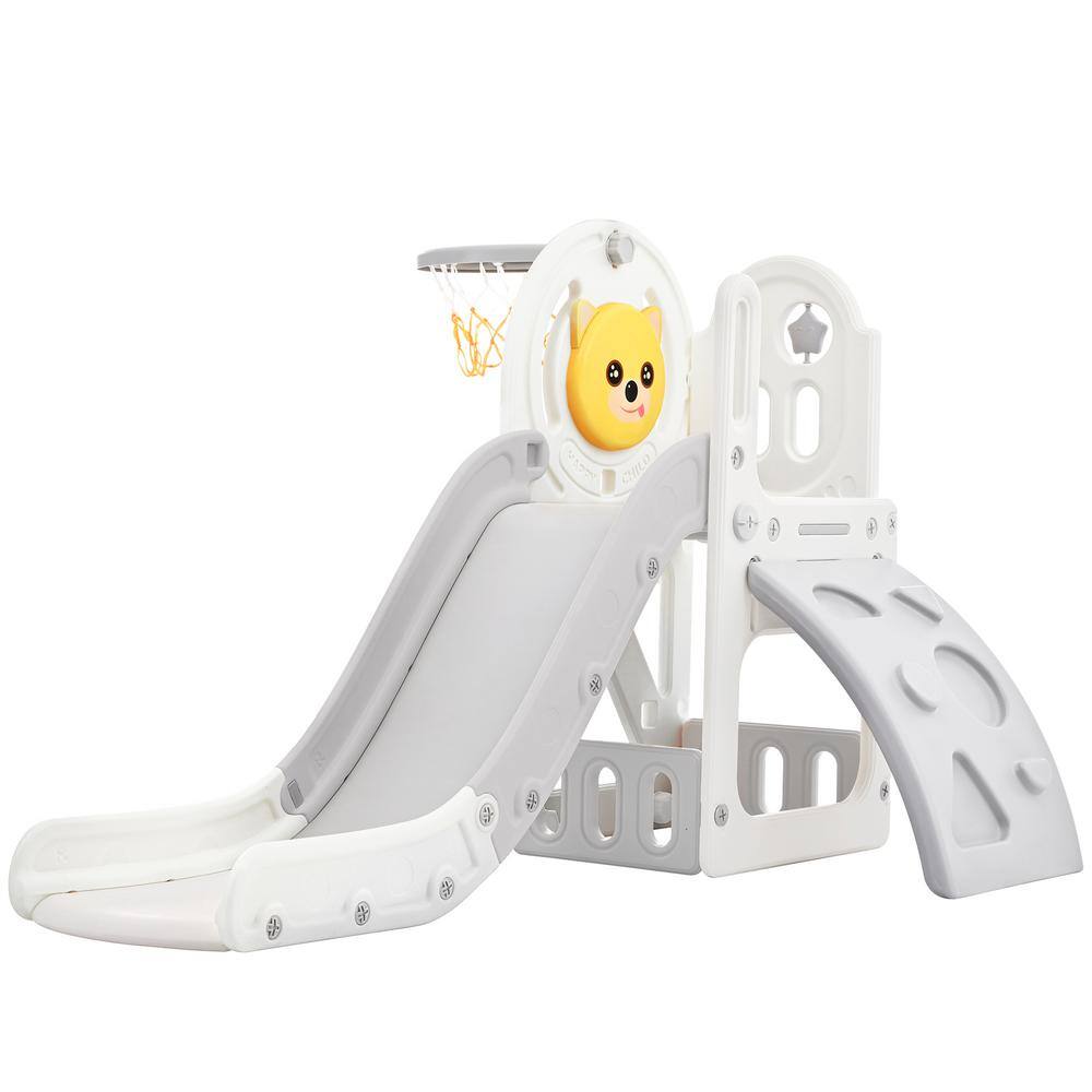 Siavonce Toddler Climber and Slide Set 4 in 1, Kids Playground Climber ...