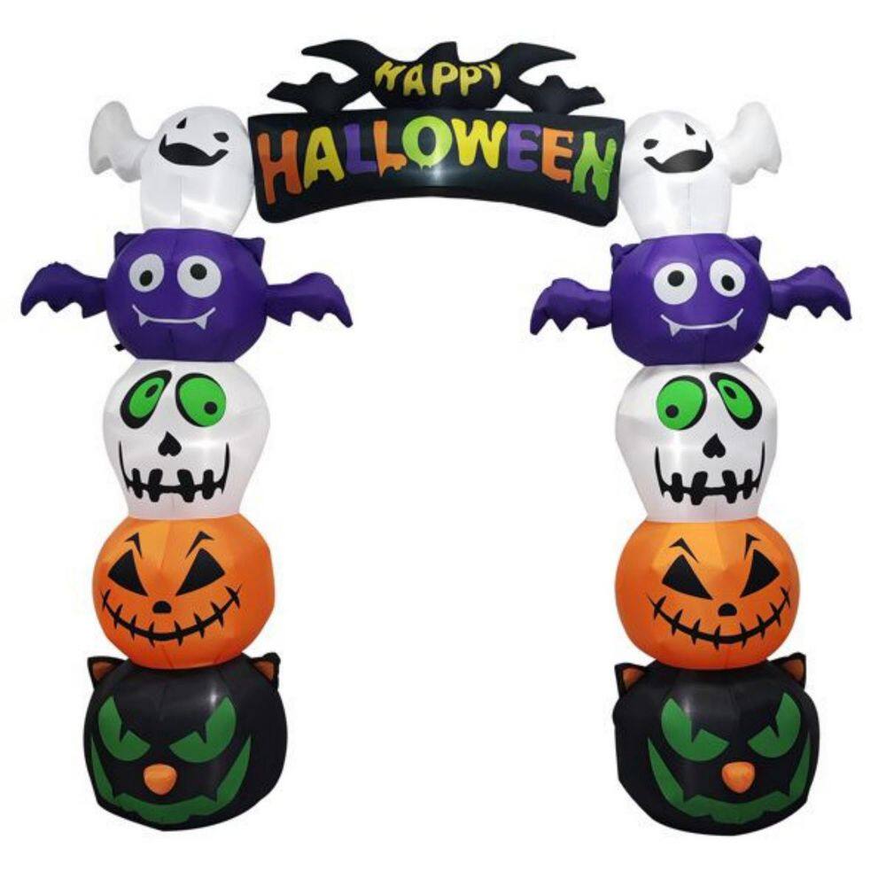 maocao hoom 8.2 ft. Cute Halloween Inflatables Pumpkin Archway Outdoor ...