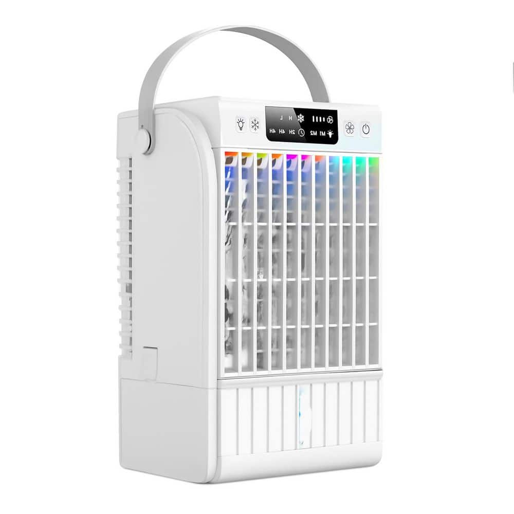 Adrinfly Portable Air Conditioner with 4-in-1 Function, 7 - Color Light ...