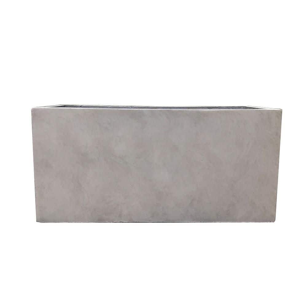 Reviews for KANTE 23.2"L Weathered Concrete Long Rectangular Planter ...