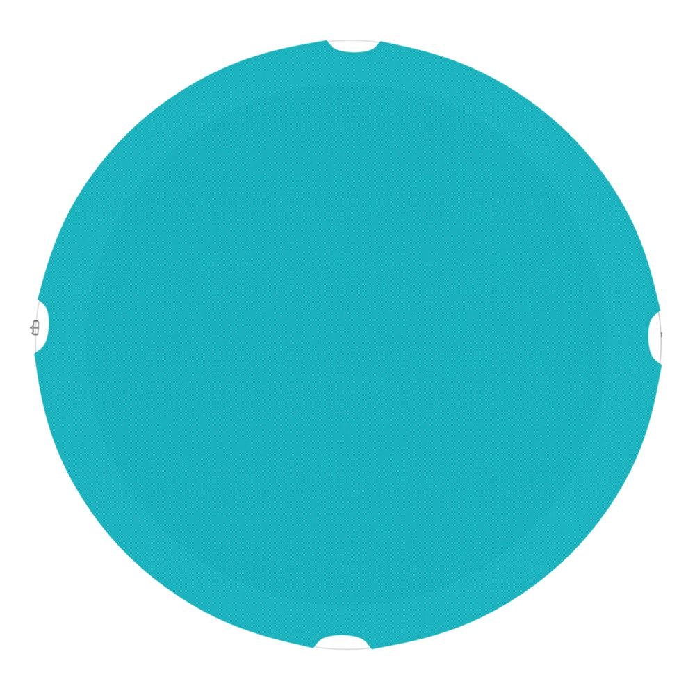 BANSA ROSE 8 ft. Round Turquoise Above Waterproof Ground Pool Winter ...
