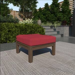 Highwood Bespoke 1-Piece Deep Seating Plastic Outdoor Ottoman with ...