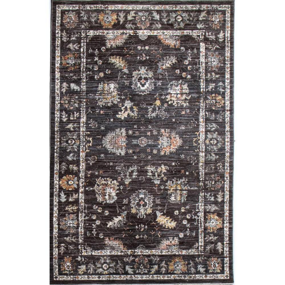 BASHIAN Legacy Charcoal 9 ft. x 12 ft. (8 ft. 6 in. x 12 ft. ) Floral ...