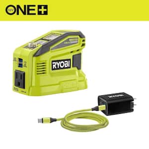 RYOBI 18V ONE+ 120-Watt Portable Battery Inverter Power Source with 12 ...