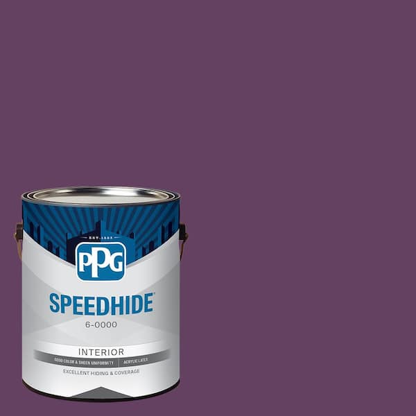 SPEEDHIDE 1 gal. PPG1178-7 Royal Plum Satin Interior Paint PPG1178-7SH ...
