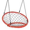 Costway Orange Spider Web Chair Swing with Adjustable Hanging Chain ...