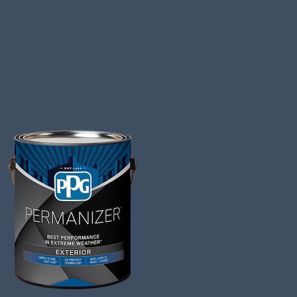 PERMANIZER 1 gal. PPG1042-7 Admiralty Satin Exterior Paint PPG1042-7PZ ...