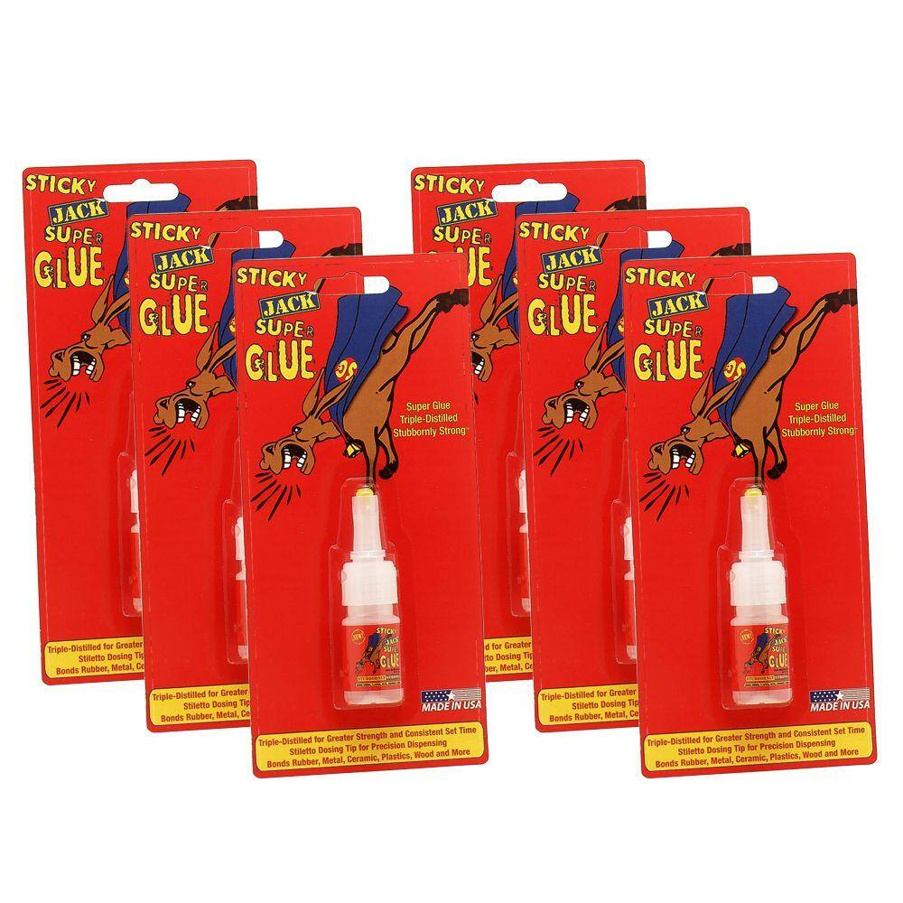 Sticky Jack Multi-Pack - 6 10g Bottles of Super Glue-B-SJSG6Pack - The ...