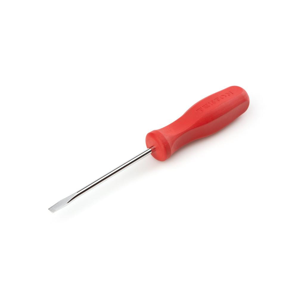 TEKTON 3/16 Inch Slotted Hard-Handle Screwdriver (Chrome Blade ...
