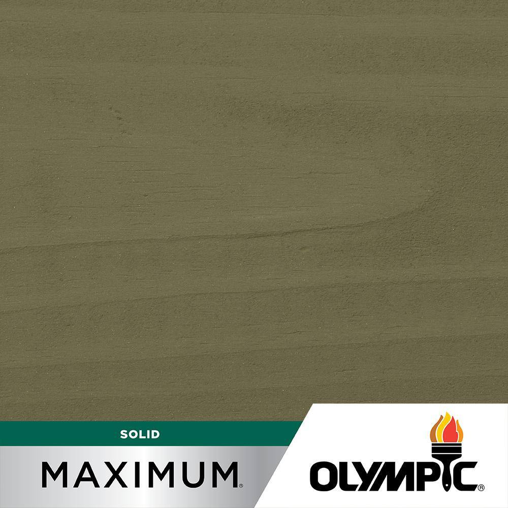 Olympic Maximum 1 gal. SC-1005 Autumn Gray Solid Color Exterior Stain ...