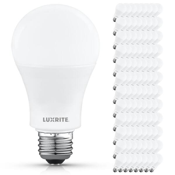 LUXRITE 100-Watt Equivalent A19 LED Light Bulb 3000K Soft White 12.5W ...