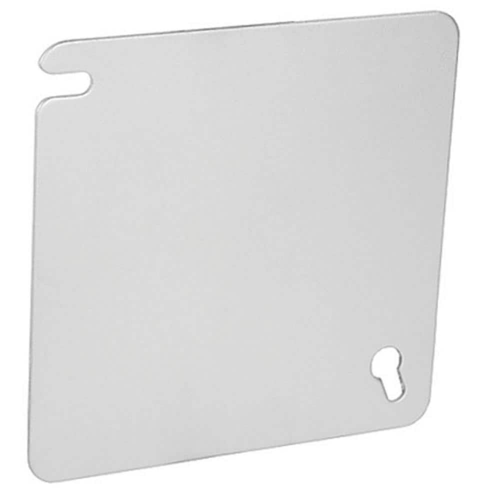 Southwire 4 in. W Steel Metallic Flat Blank Square Cover (50-Pack) 52C1 ...
