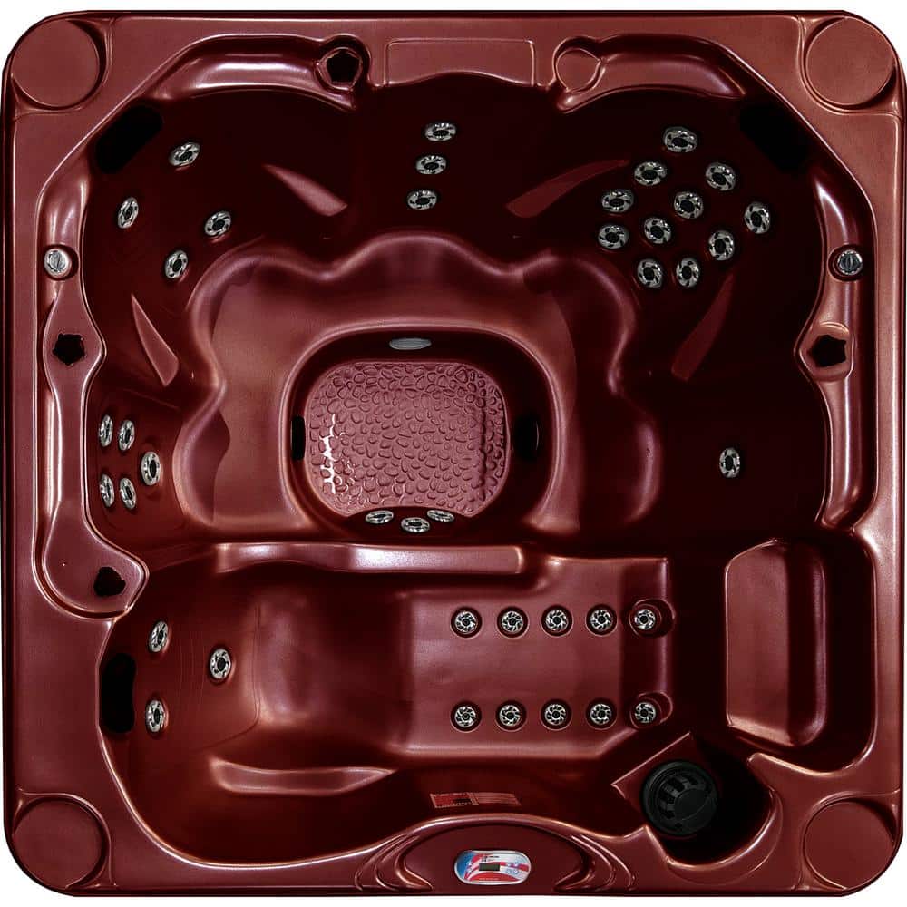 American Spas 6-Person 40-Jet 240-Volt Premium Acrylic Lounger Spa ...