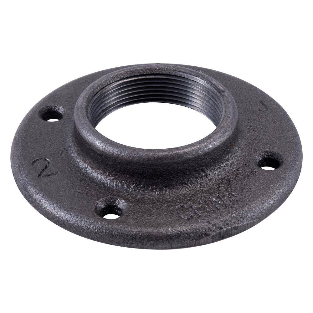 STZ 2 in. Black Iron Floor Flange 310 F-2 - The Home Depot