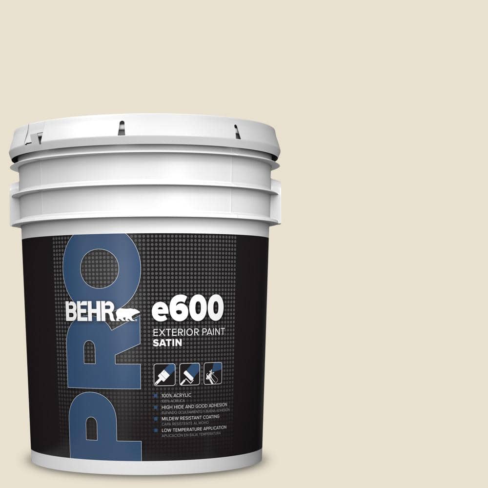 BEHR PRO 5 gal. #BXC-11 Ibis Satin Exterior Paint PR64005 - The Home Depot
