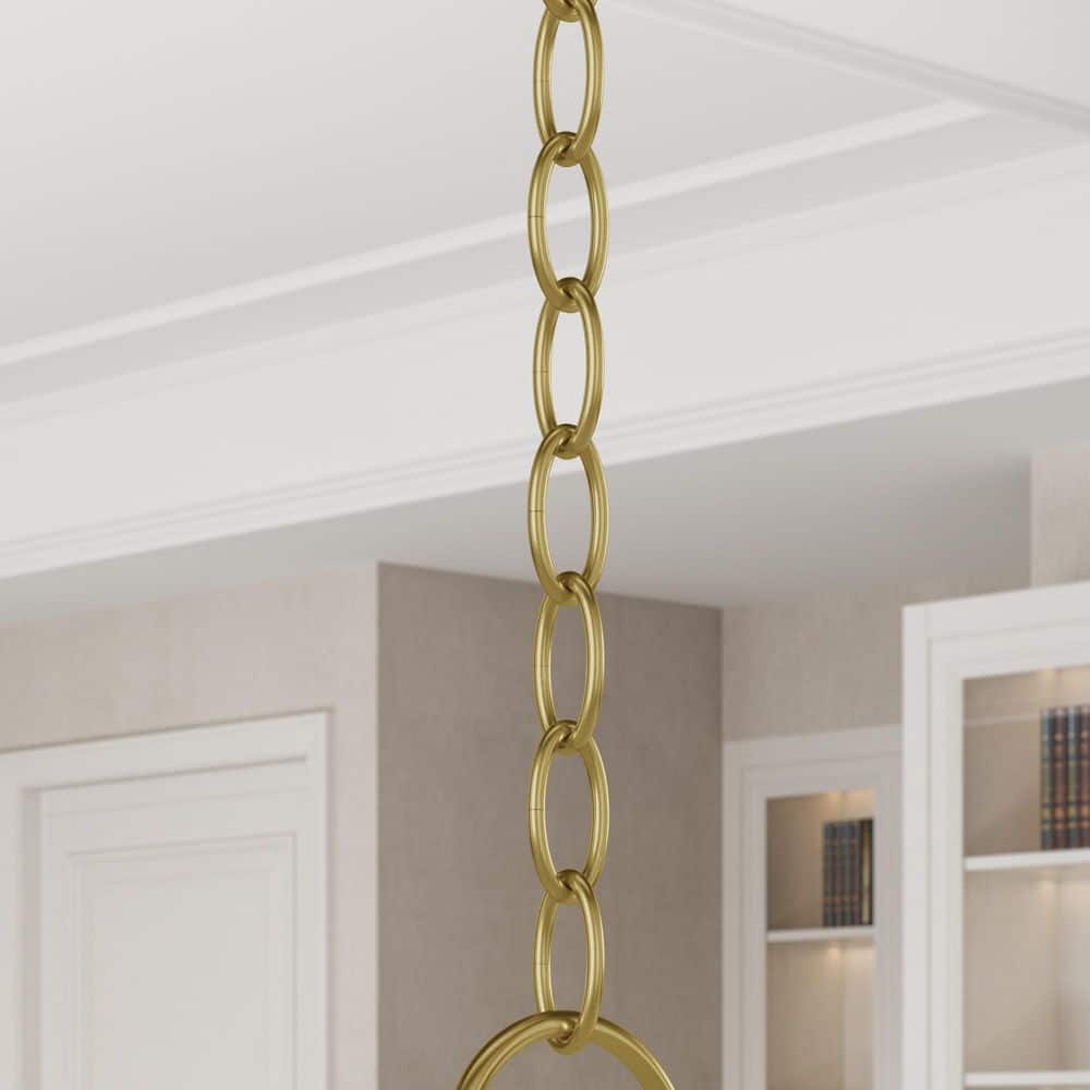 AVIANCE LIGHTING Accessories 3 ft. Natural Brass Heavy-Duty Decorative ...