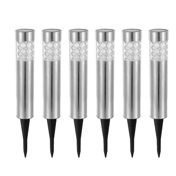 Cubilan 6 Pack Solar Lights 10 LED Decorative Stake Lights Waterproof ...
