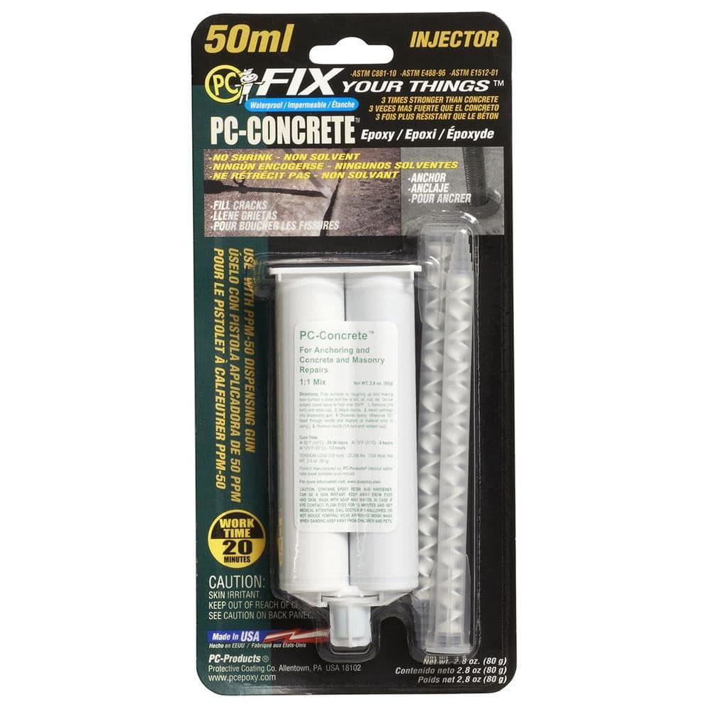PC Products 2.8 oz. PC-Concrete Anchoring Epoxy 070505 - The Home Depot