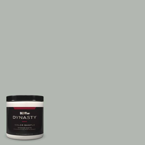 BEHR DYNASTY 8 oz. #PPU12-14 Verdigris Matte Stain-Blocking Interior ...