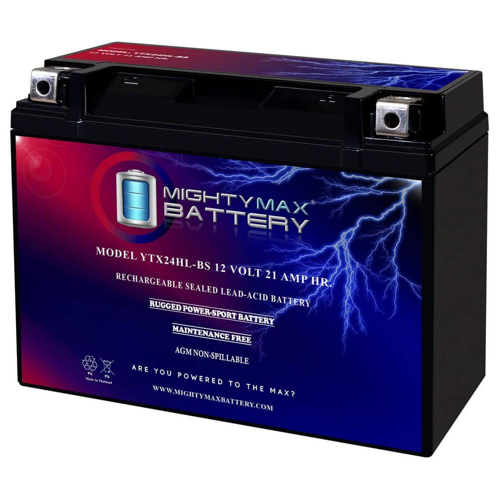MIGHTY MAX BATTERY YTX24HL-BS 12V 21AH Battery for Honda 1500 GL1500 ...