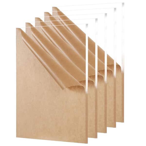 Pro Space 12 in. x 12 in. x 1/8 in. Clear Acrylic Cut Plexiglass ...