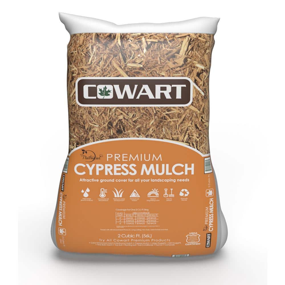 COWART 2 Cubic Ft. Cypress Mulch 812109002065 - The Home Depot