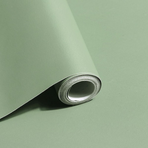 Light Green Solid Color Contact Paper Peel and Stick Wallpaper Roll ...