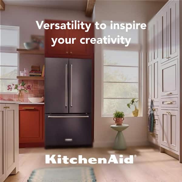 KitchenAid 36 in. 20 cu. ft. Counter Depth French Door Refrigerator in ...