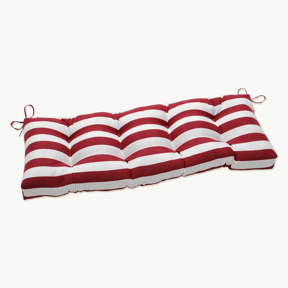Pillow Perfect Other Rectangular Outdoor Bench Cushion in Red 682624 ...