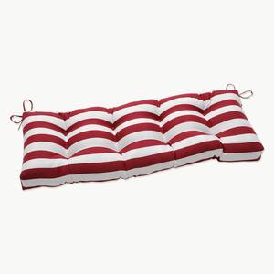 Pillow Perfect Other Rectangular Outdoor Bench Cushion in Red 682433 ...