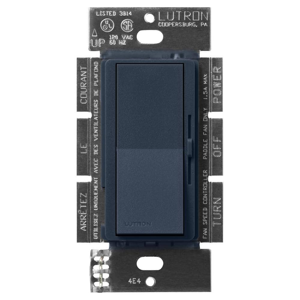 Lutron Diva 3-Speed Fan Control, Single-Pole/3-Way, 1.5 Amp, Deep Sea ...