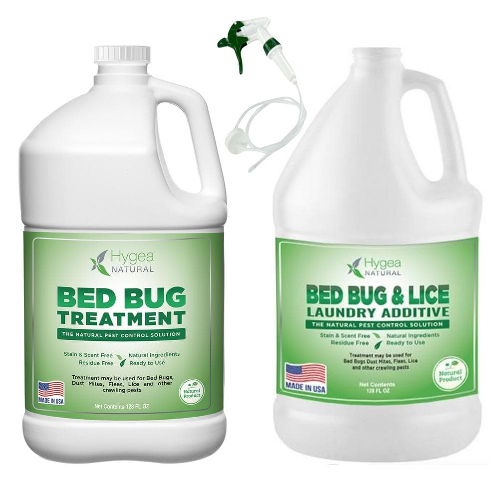 Hygea Natural Mite & Bed bug Spray Kit, Odorless, Stain Free, Family ...