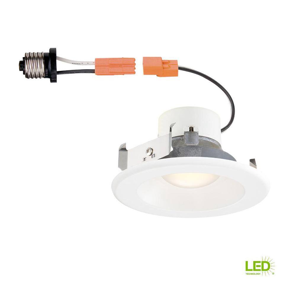 EnviroLite 4 in. 3000K White Remodel Integrated LED Recessed Can Light ...