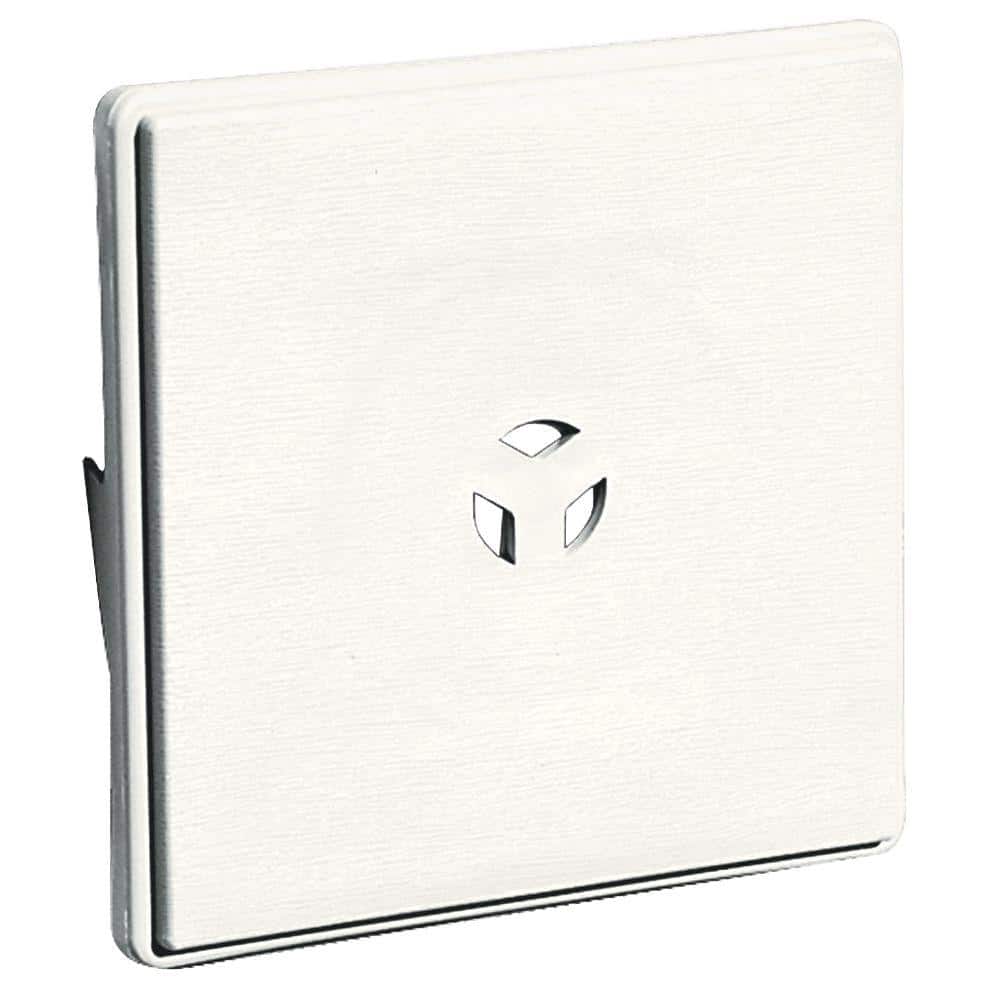 Builders Edge 6.625 in. x 6.625 in. #123 White Dutch Lap Surface ...