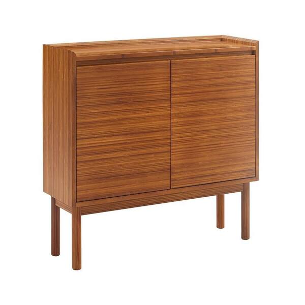 Greenington Accents 11 in. Amber Rectangle Wood Console Table GMA0001AM ...