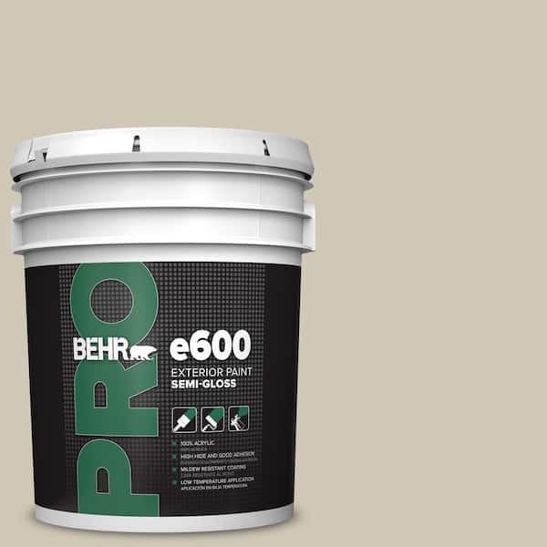 BEHR PRO 5 gal. #PPU8-16 Coliseum Marble Semi-Gloss Exterior Paint ...
