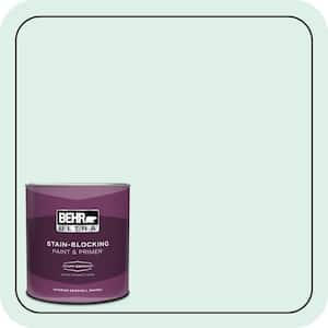 BEHR DYNASTY 8 oz. #490C-1 Ice Cube Semi-Gloss Enamel Stain-Blocking ...