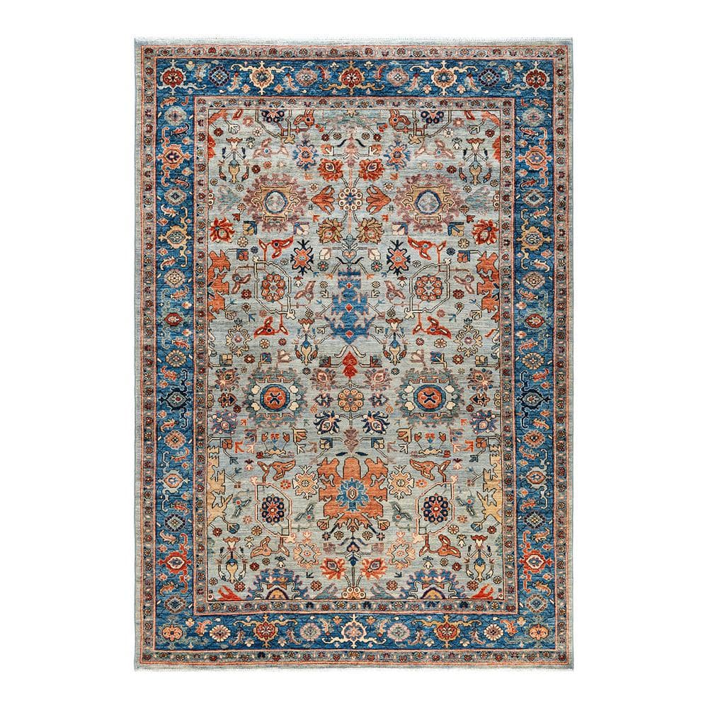 Solo Rugs Serapi Light Gray 6 ft. x 9 ft. Tribal Wool Indoor Area Rug ...