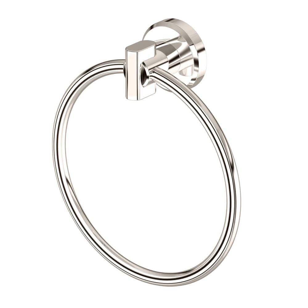 Gatco Locke Wall Mounted Towel Ring in Polished Nickel 5472 - The Home ...