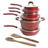 KENMORE Arlington 12-Piece Aluminum Ceramic Nonstick Cookware Set in ...