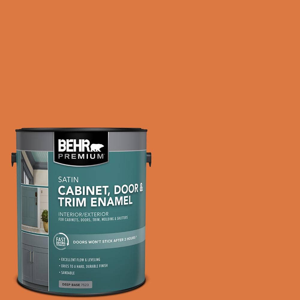 BEHR PREMIUM 1 gal. #P210-7 Japanese Koi Satin Enamel Interior/Exterior ...