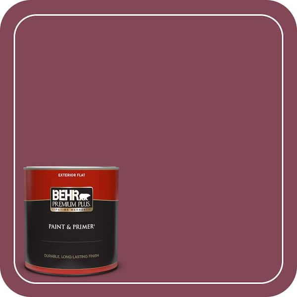 BEHR PREMIUM PLUS 1 qt. #110D-6 Haunting Melody Flat Exterior Paint ...