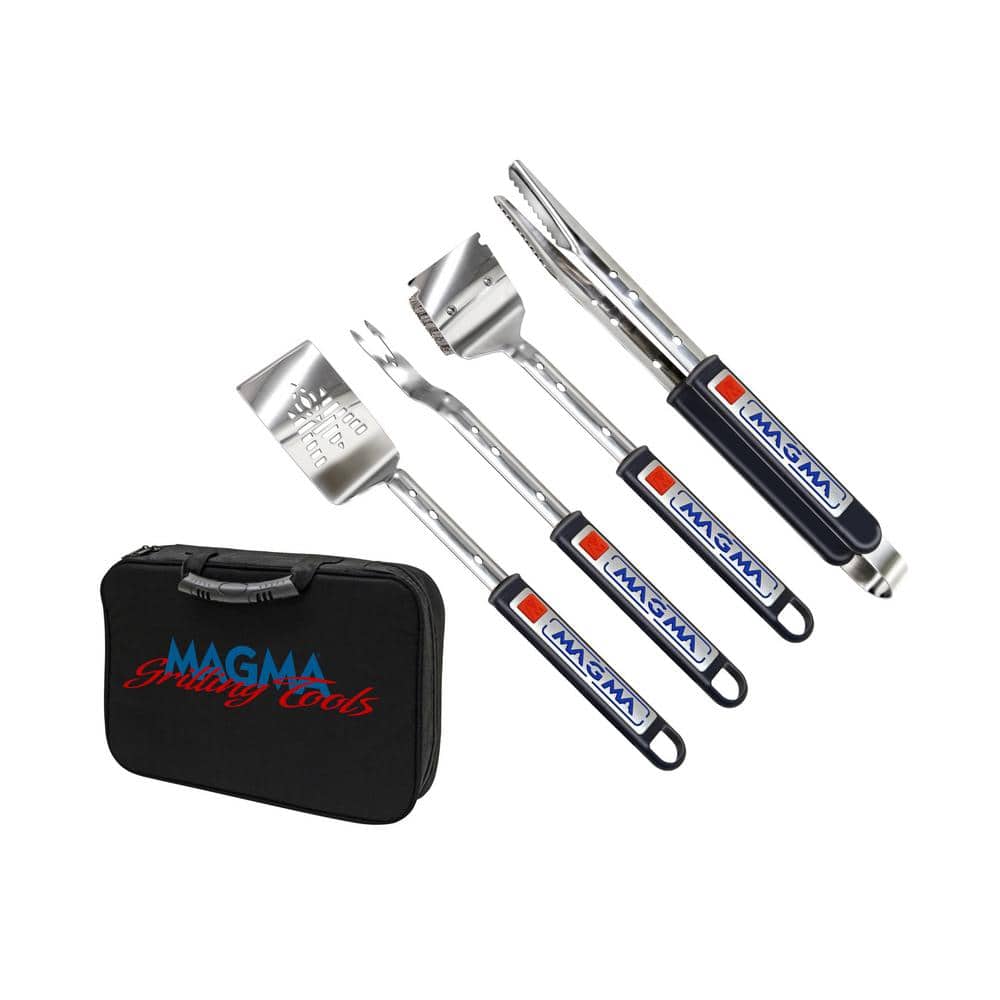 Magma Telescoping Black plastic handle and Stainless-Steel blad Utensil ...